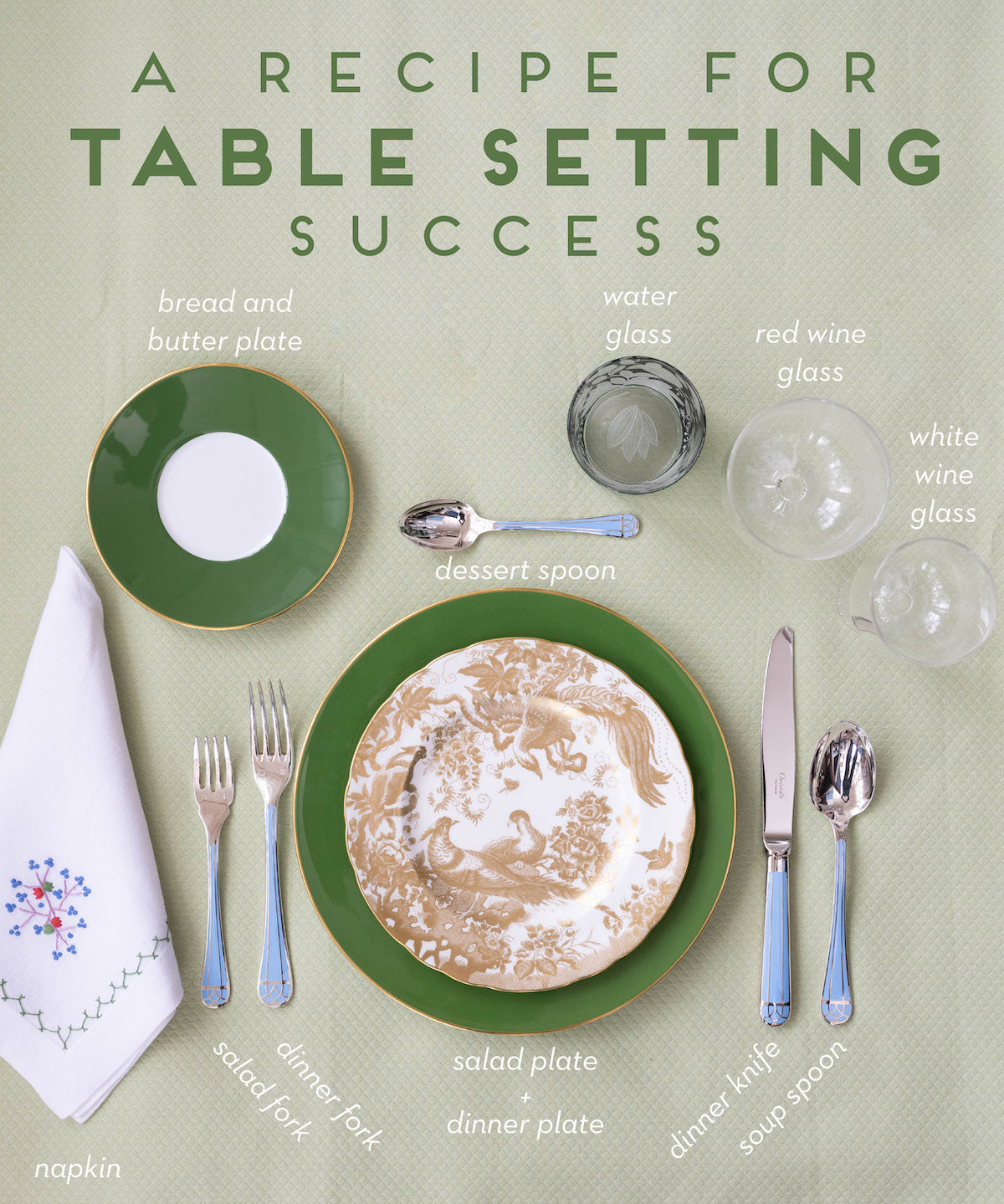 How To: Setting Your Formal Holiday Table – Blue Print