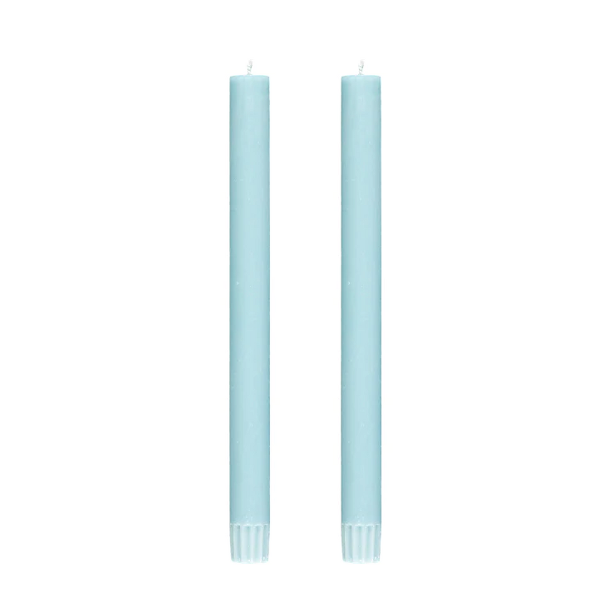 Powder Blue Taper Candles, Set of 2– Blue Print