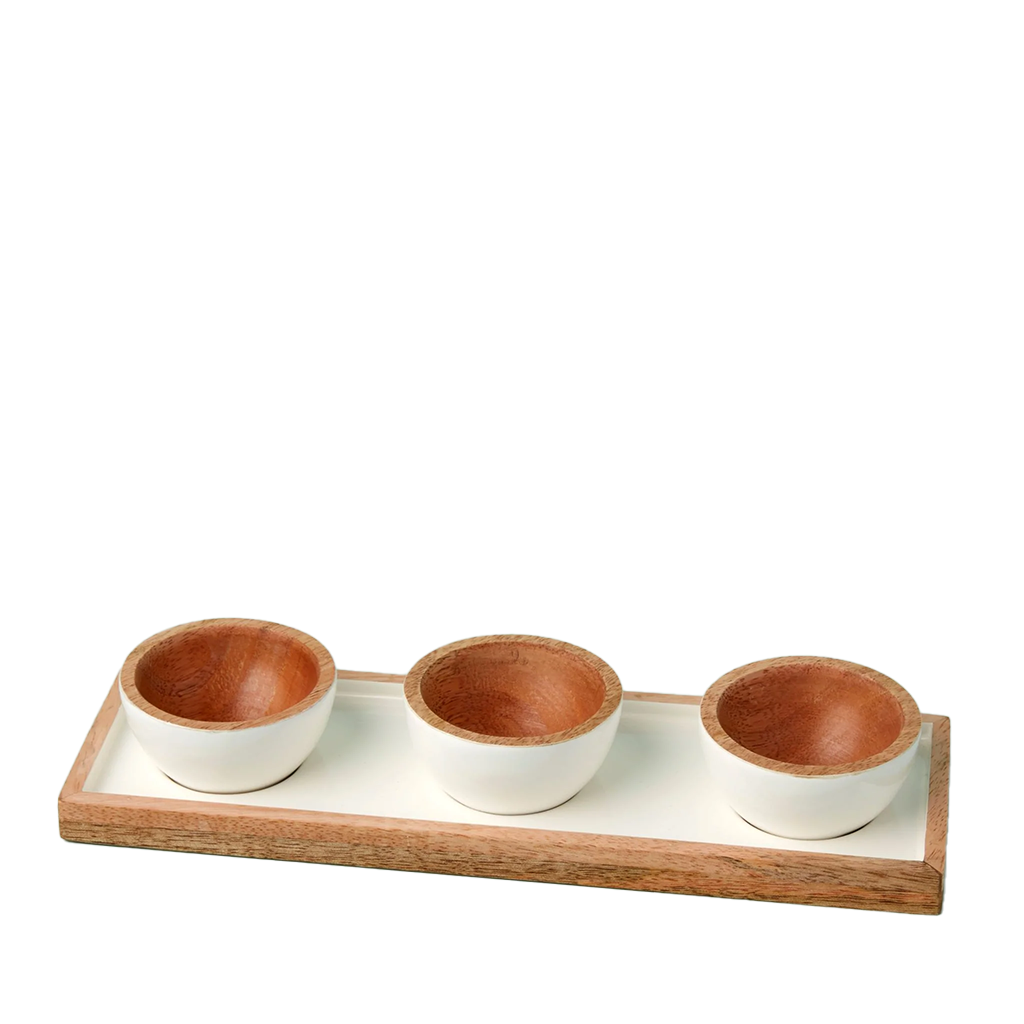 Enamel Dipping Bowl Set– Blue Print