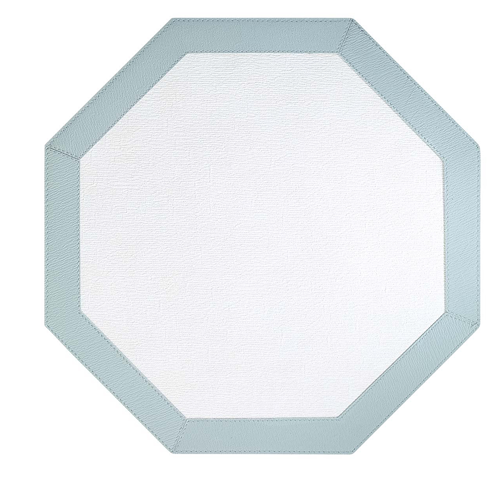 Octagonal Tradition Placemat, French Blue – Blue Print