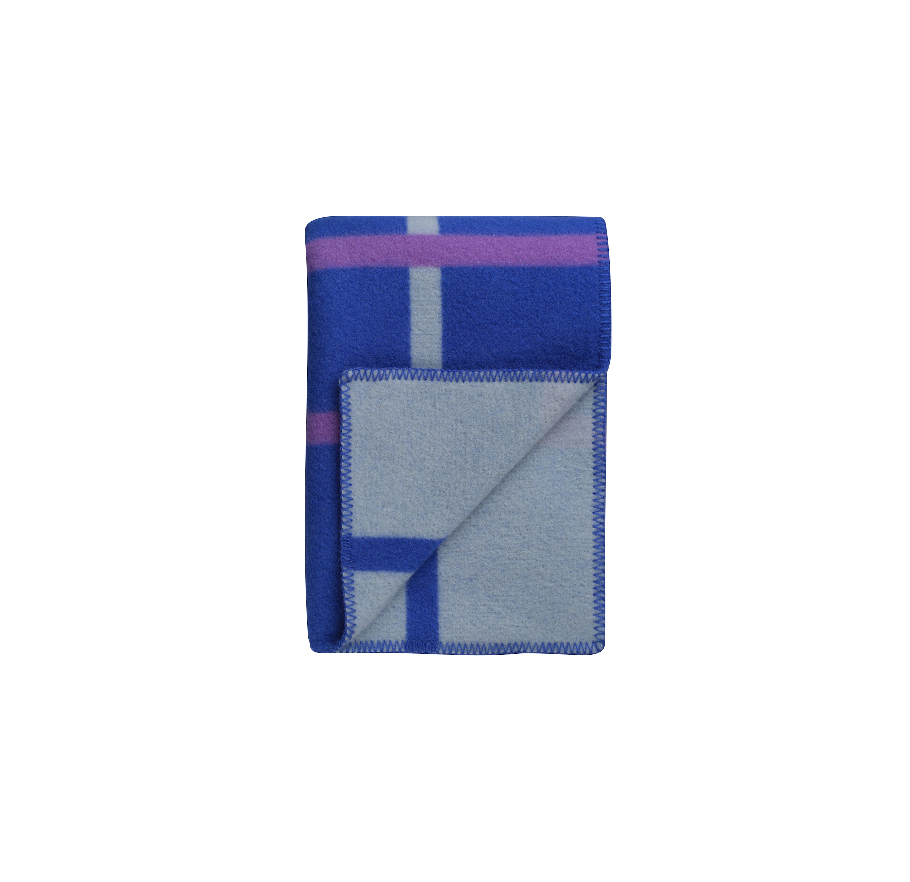 Cobalt Colorblock Blanket – Blue Print