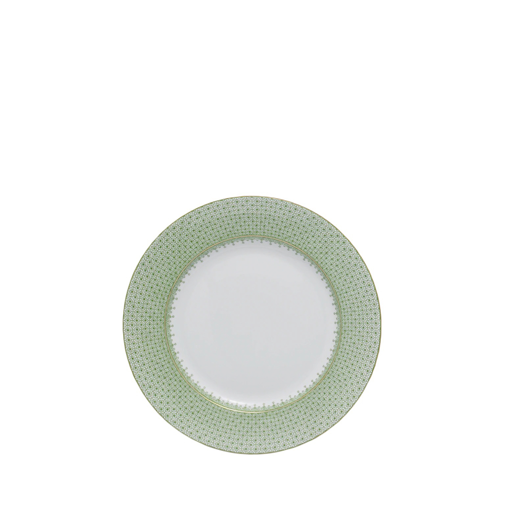Lace Dessert Plate, Green Apple– Blue Print
