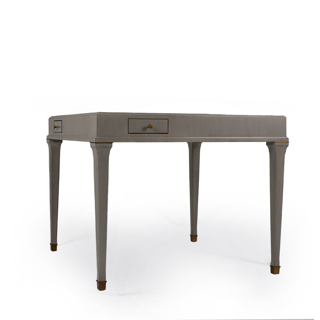 Julie Game Table, Grey– Blue Print